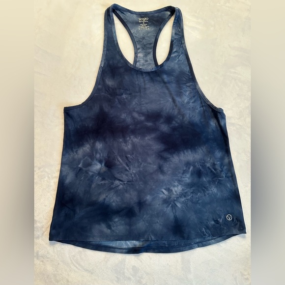 VOGO Athletica | Tops | Vogo Womens Medium Loose Fit Blue Tie Dye Tank Super Soft Excellent ...